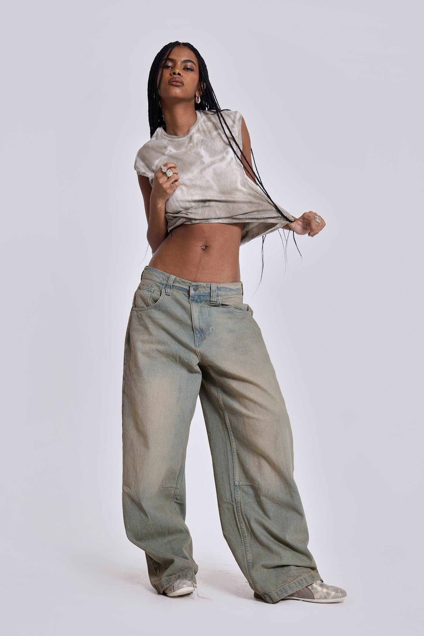 Shop Light Wash Colossus Jeans | Jaded London | Clothing