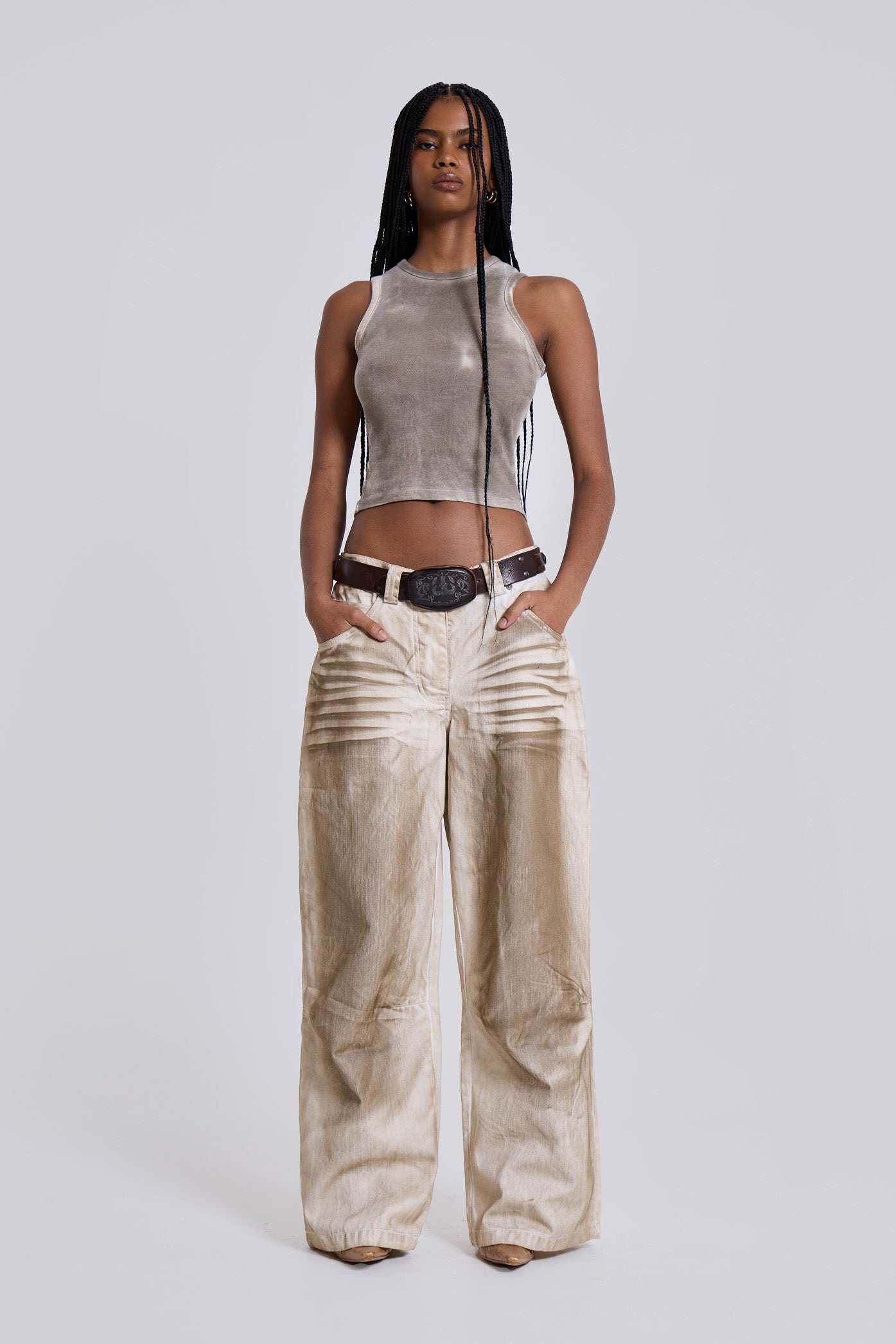Shop Sand Oil Wash Colossus Jeans | Jaded London | Clothing