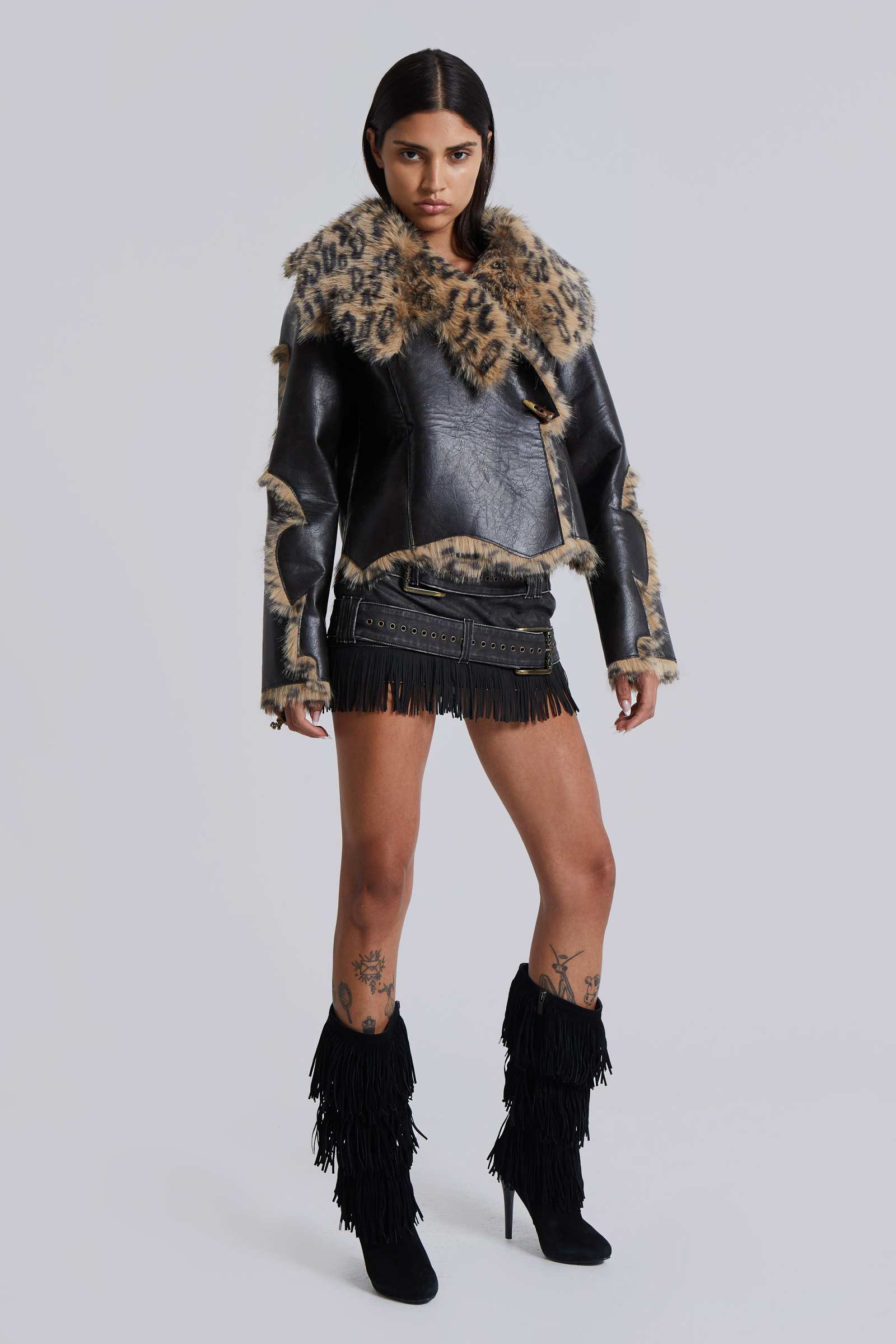 Shop Seone Faux Fur Jacket | Jaded London | Clothing