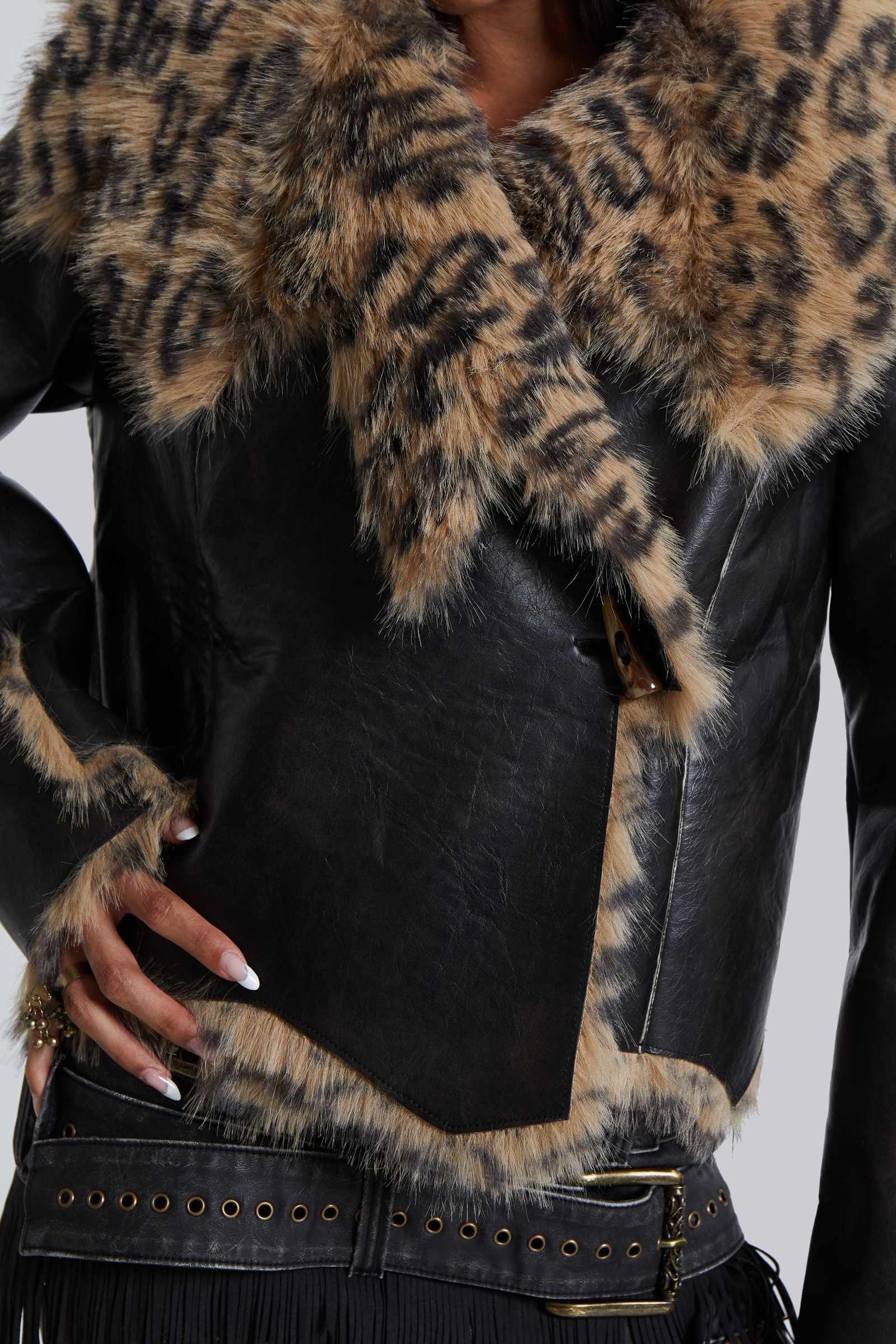 Shop Seone Faux Fur Jacket | Jaded London | Clothing