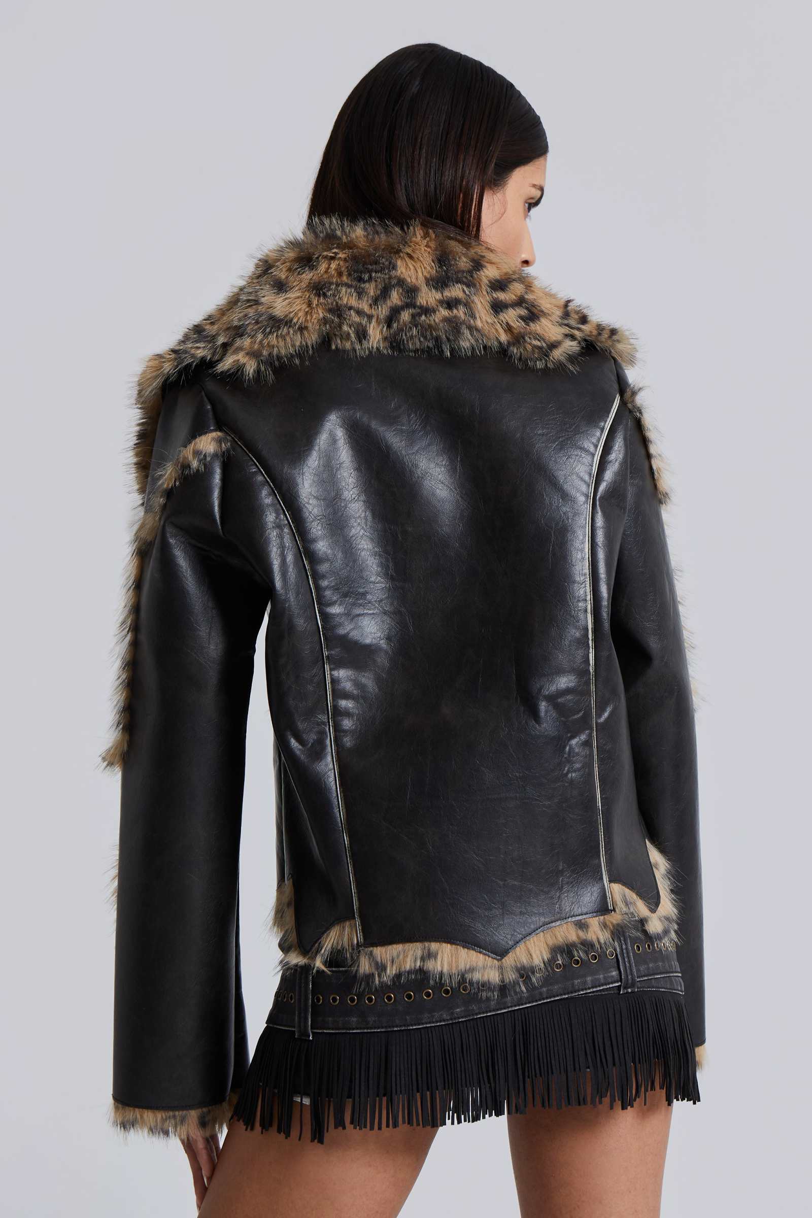 Shop Seone Faux Fur Jacket | Jaded London | Clothing