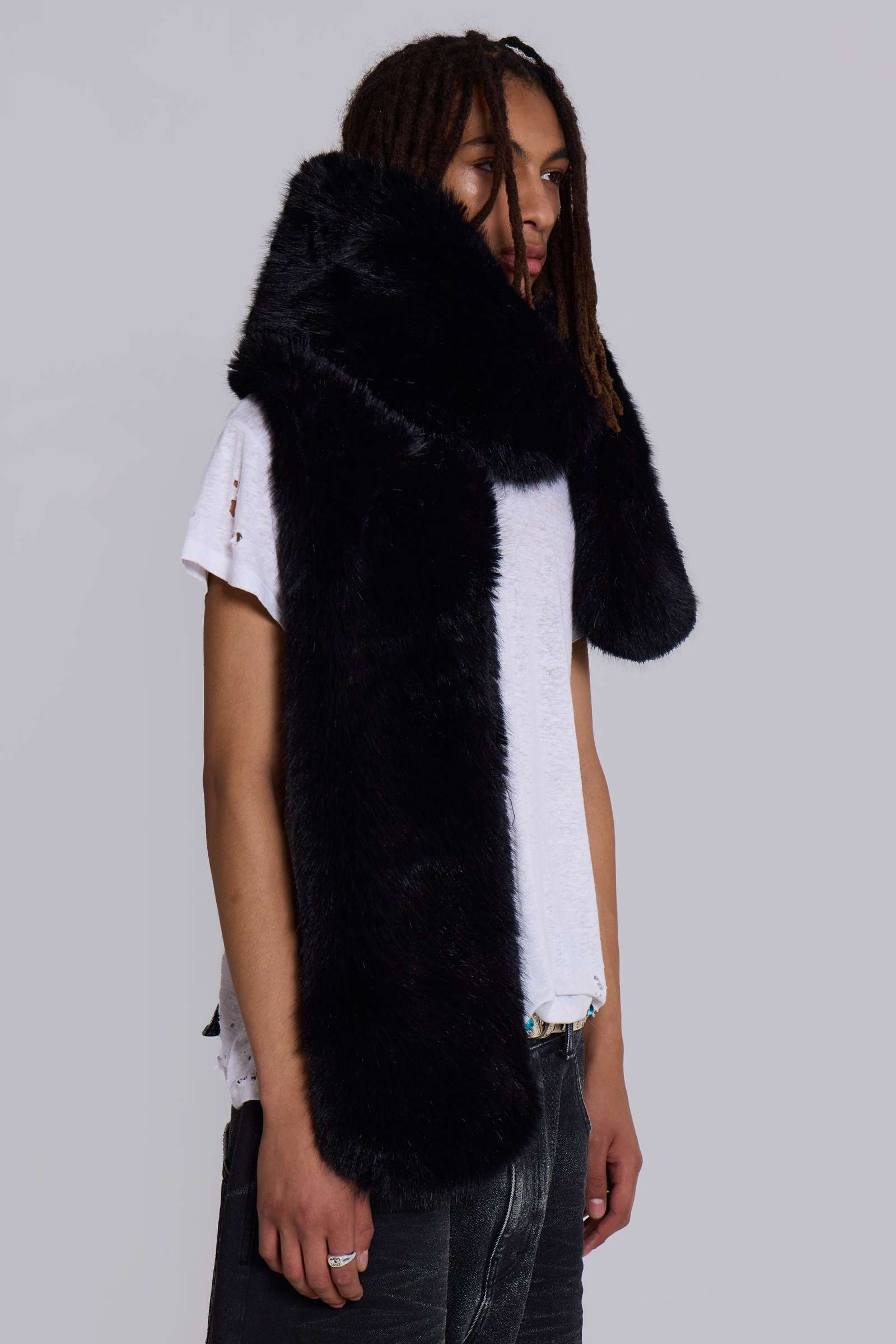 Cara Faux Fur Scarf | Jaded London | Clothing