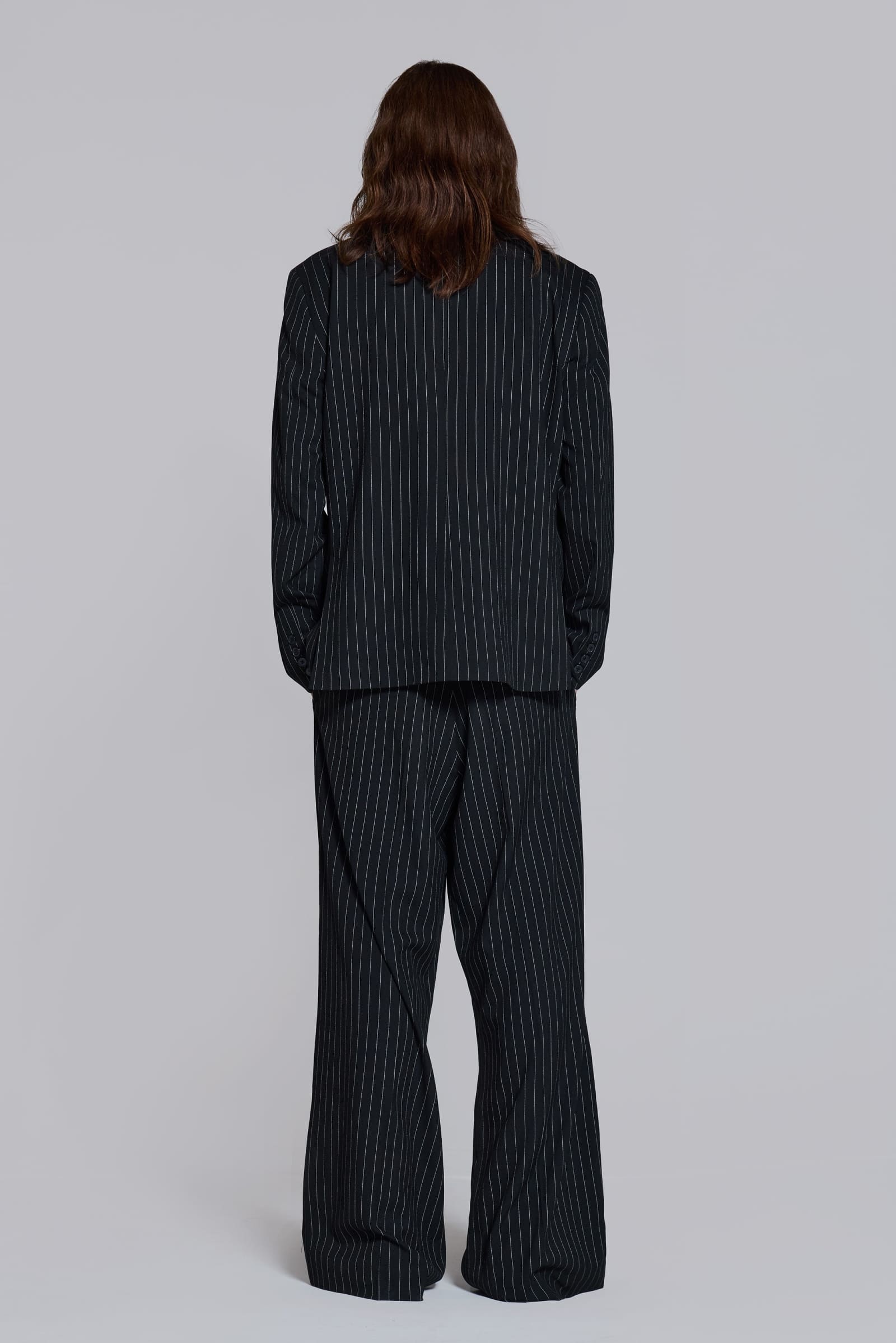 Goliath Pinstripe Double Breasted Boxy Blazer | Jaded London | Clothing