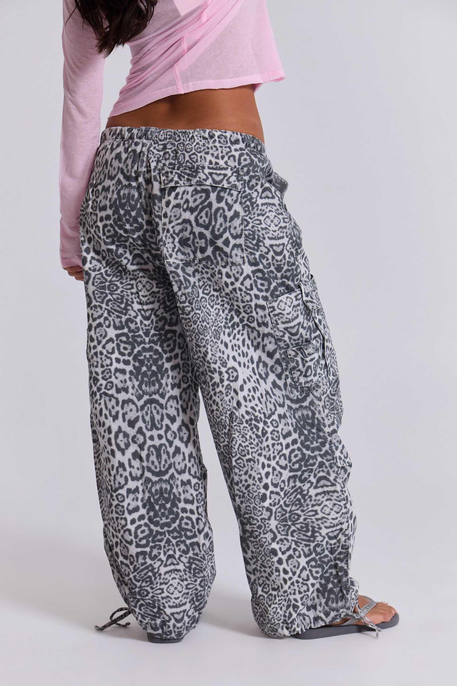 Shop Snow Leopard Parachute Pants | Jaded London | Clothing