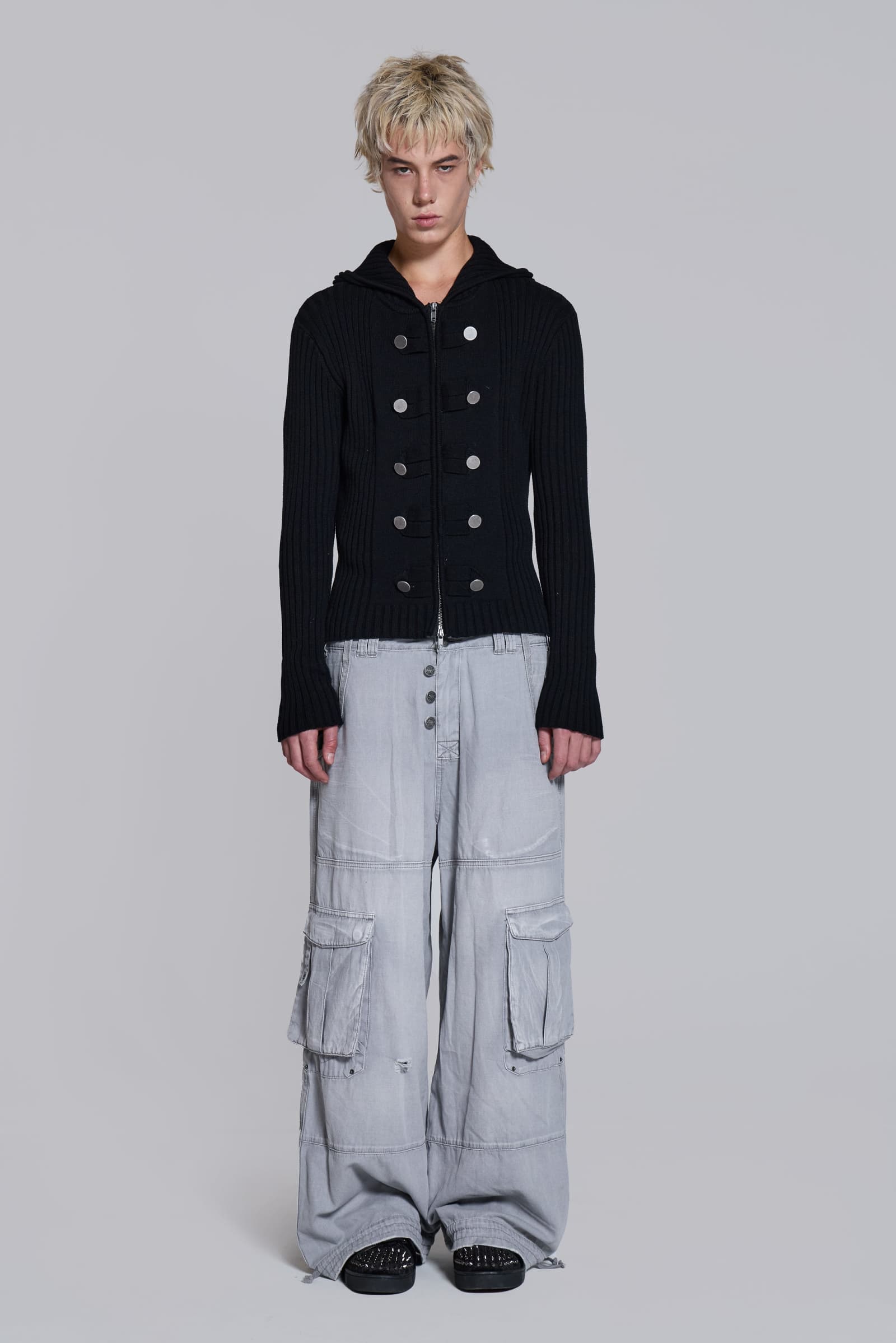 Washed Grey Decoy Cargos | Jaded London | Clothing