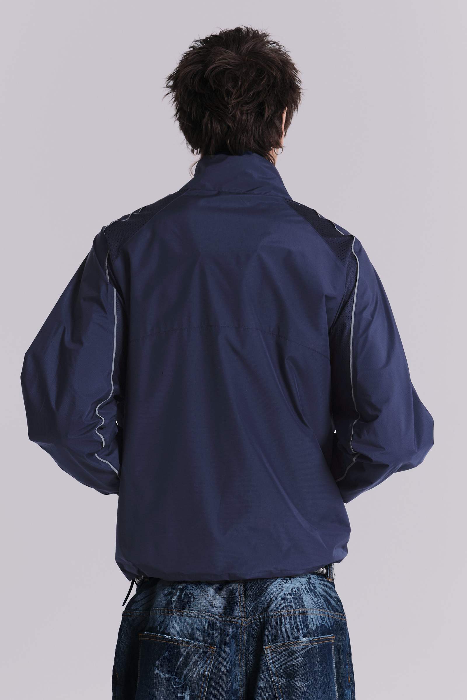 Navy Vapor Tracksuit Top | Jaded London | Clothing