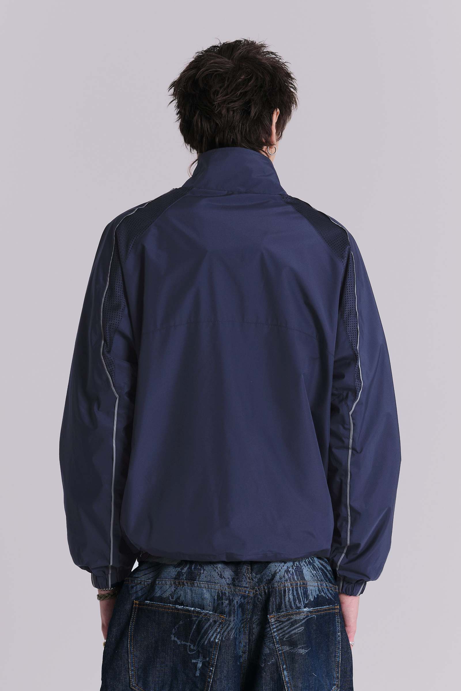 Navy Vapor Tracksuit Top | Jaded London | Clothing