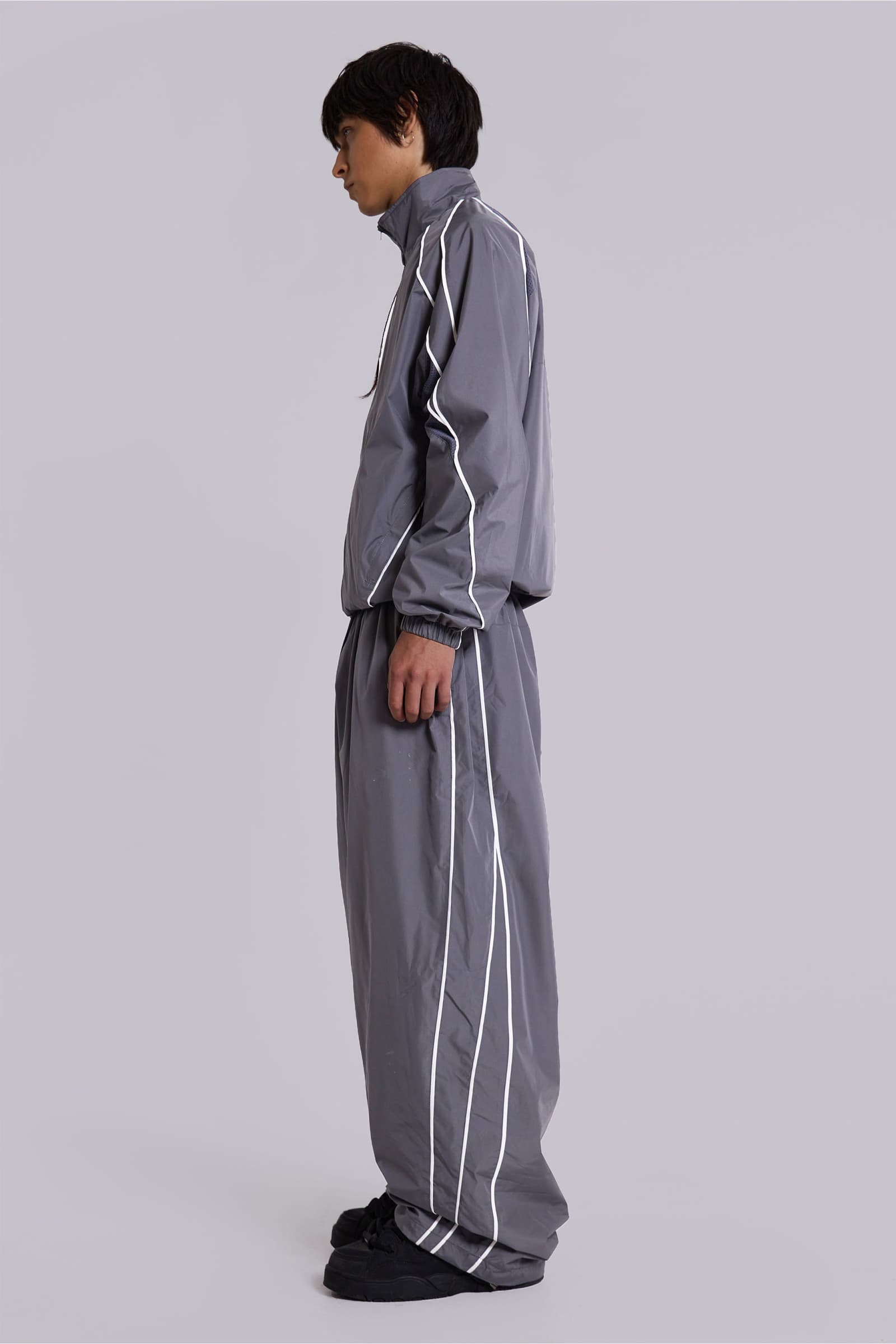 Grey Vapor Tracksuit Bottoms | Jaded London | Clothing