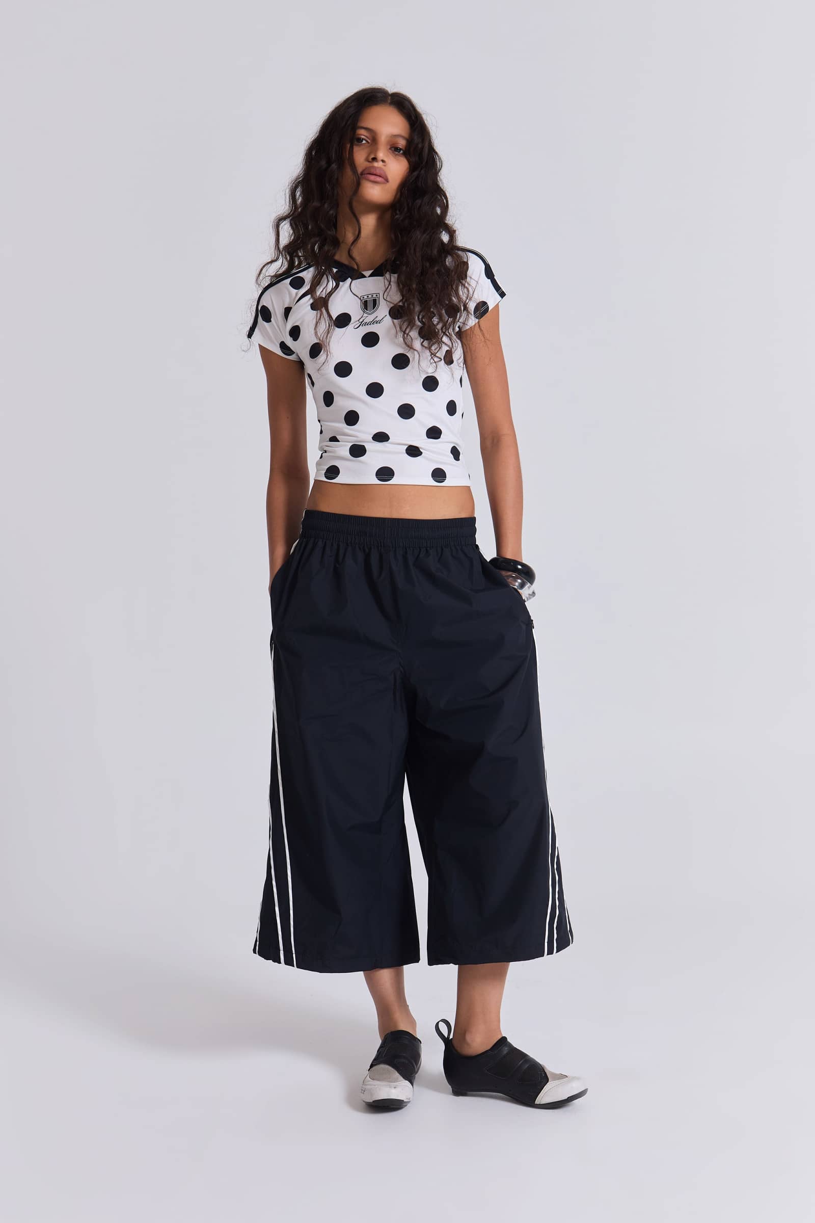 Black Vapor 3/4 Shorts | Jaded London | Clothing