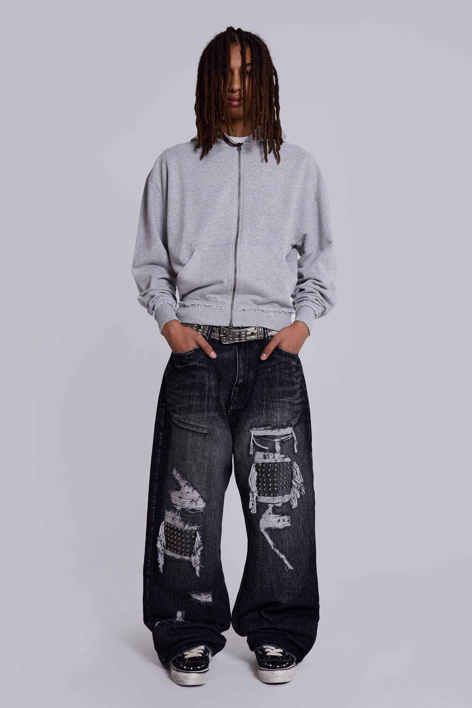 Studded XL Colossus Jeans | Jaded London | Clothing