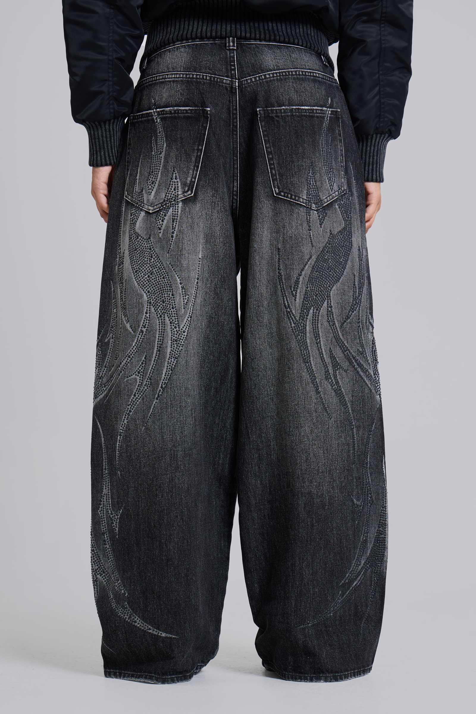 Black Jewel Blade XL Colossus Jeans | Jaded London