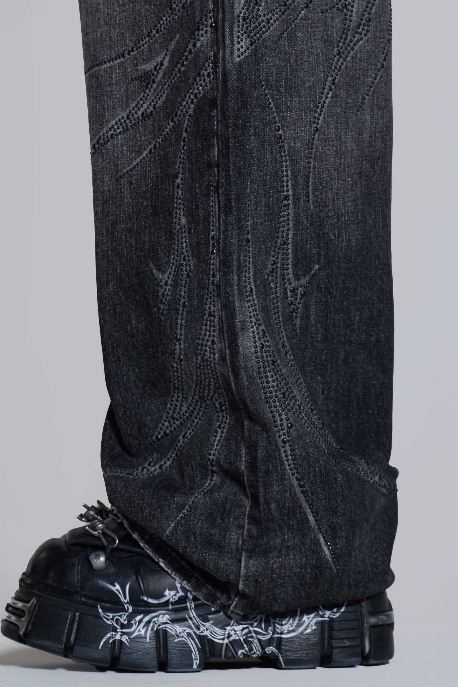 Black Jewel Blade XL Colossus Jeans | Jaded London | Clothing