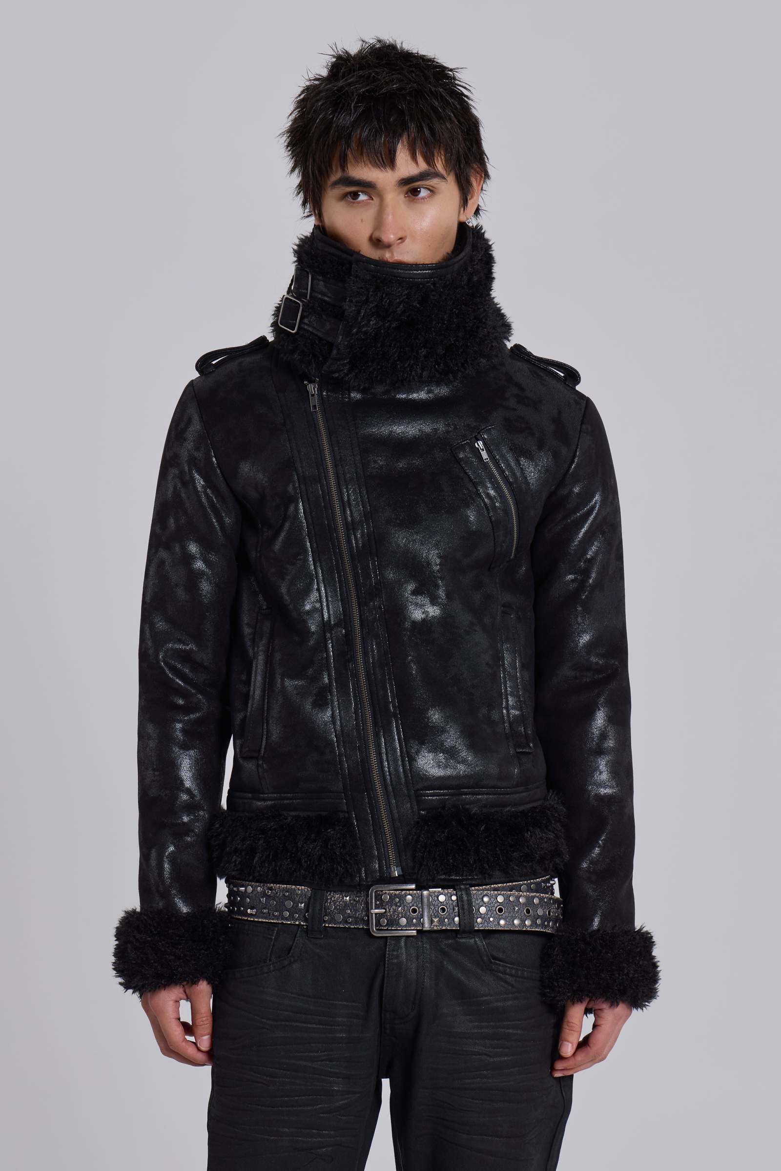 Spectre Shearling Jacket | Jaded London | Clothing