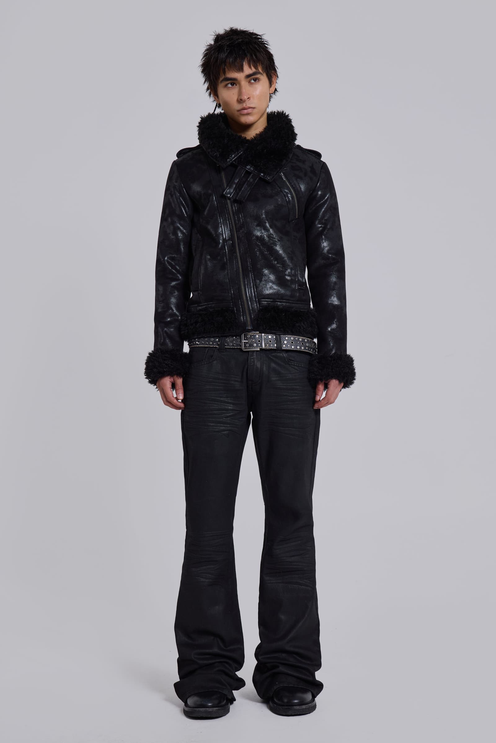 Spectre Shearling Jacket | Jaded London | Clothing