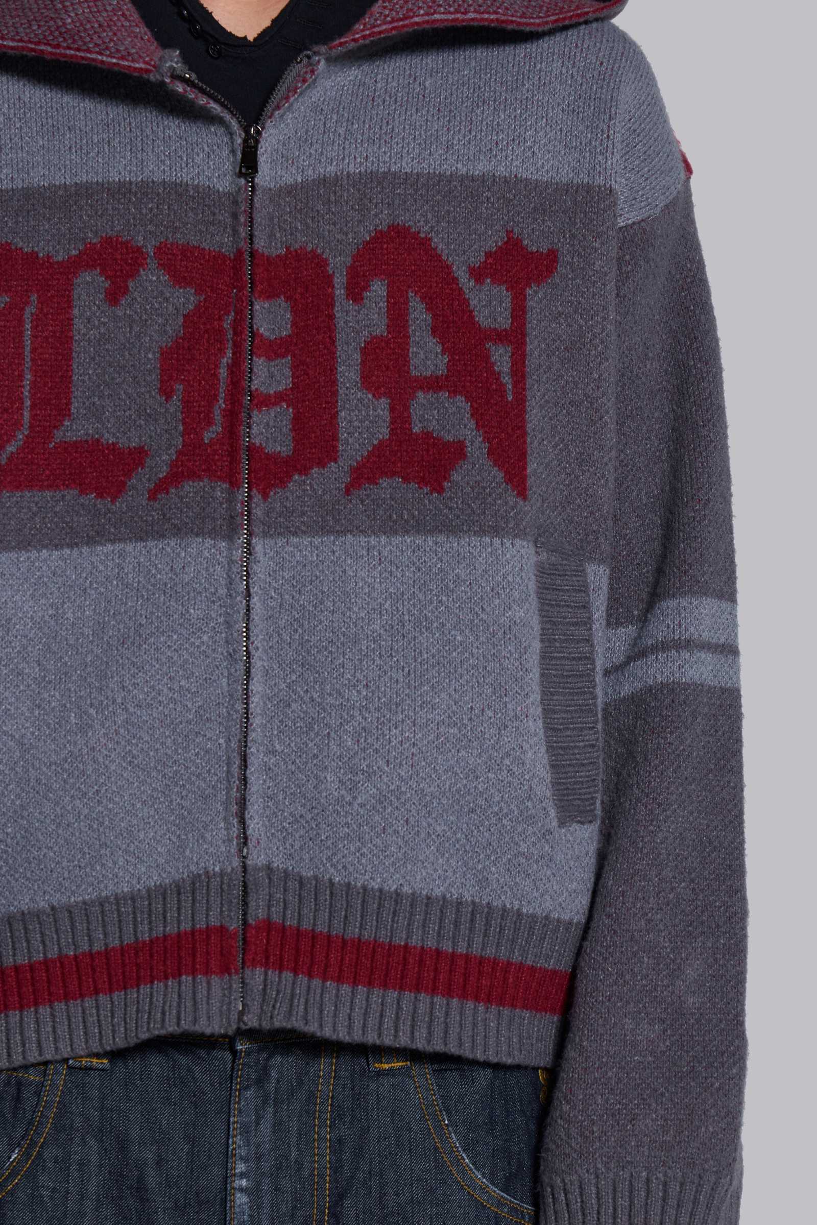 LDN Knitted Zip-Up Hoodie | Jaded London | Clothing