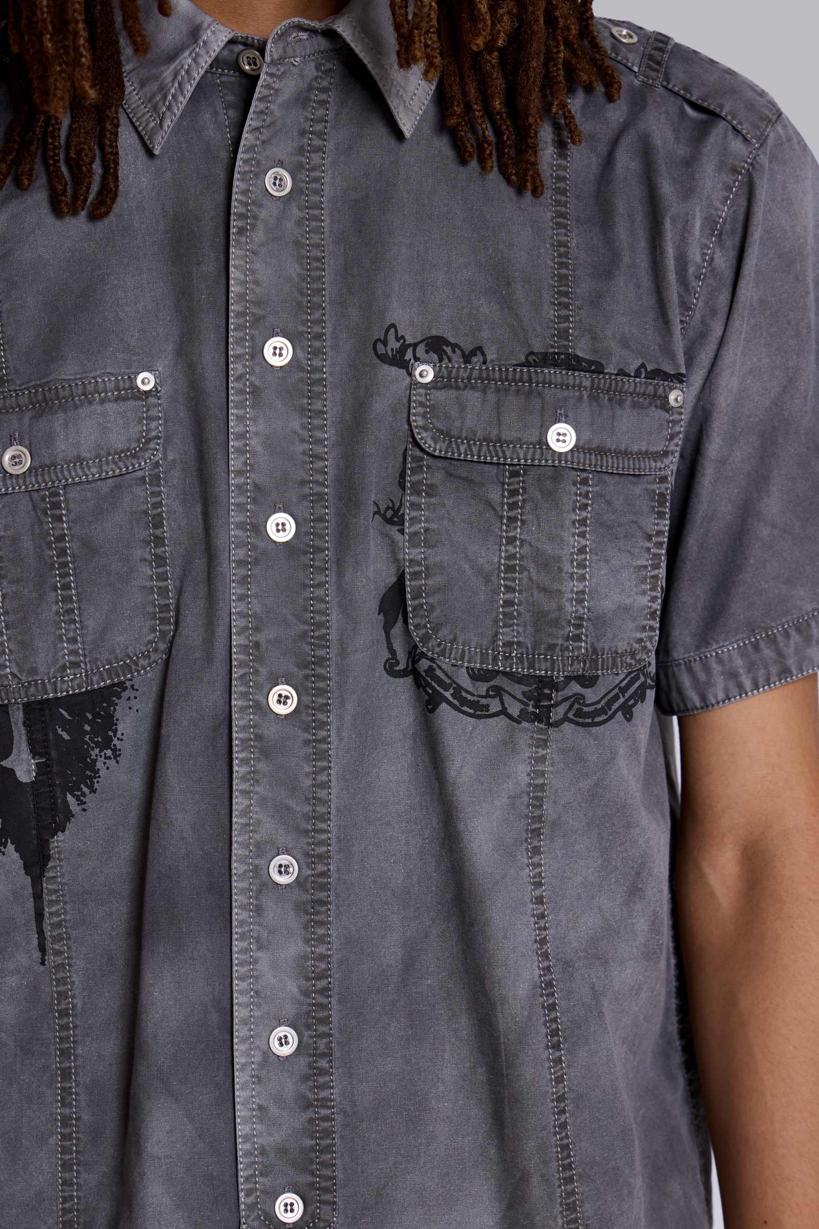 08 Studded Shirt | Jaded London | Clothing