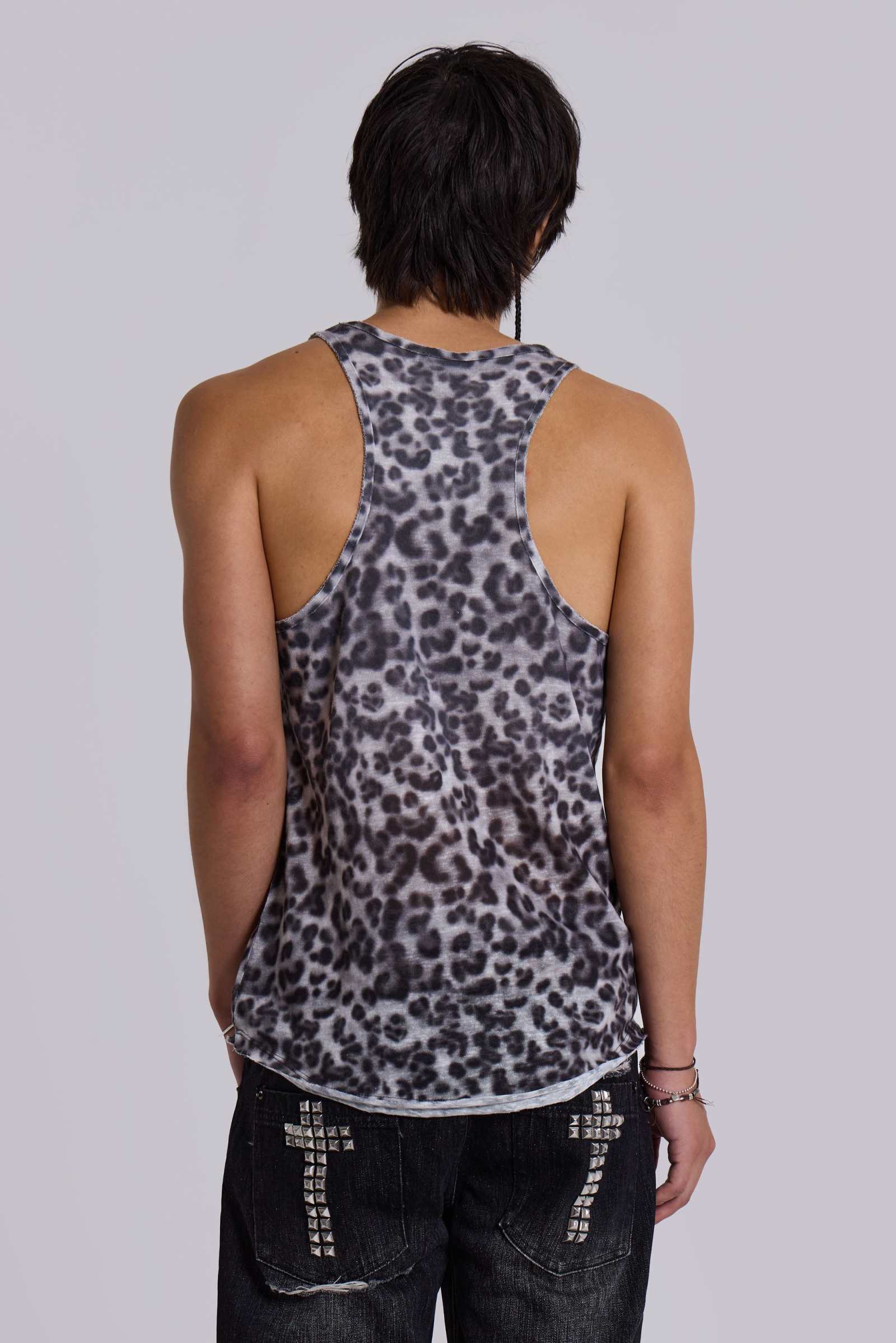 Airbrush Leopard Vest | Jaded London | Clothing