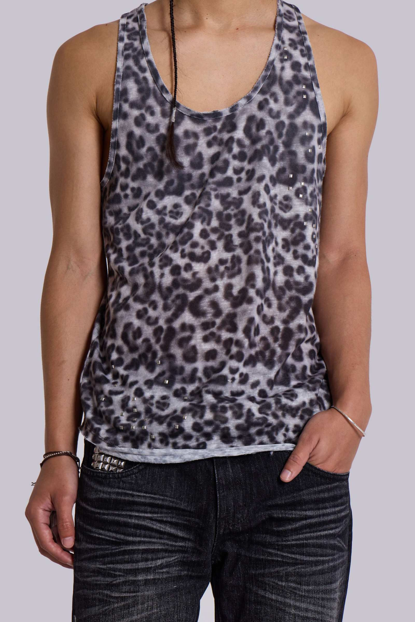 Airbrush Leopard Vest | Jaded London | Clothing