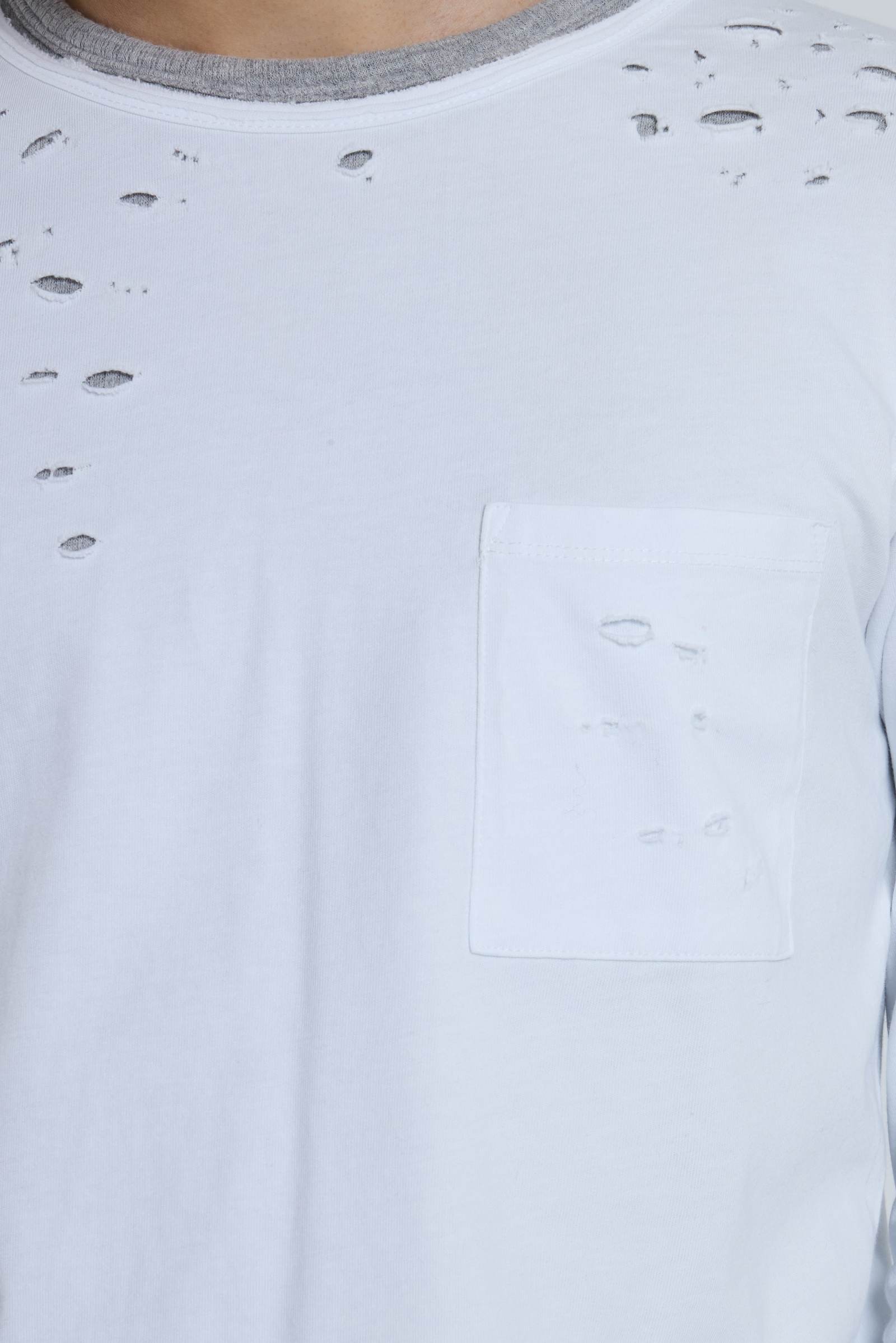 Distressed Double-Layered Waffle Top | Jaded London | Clothing