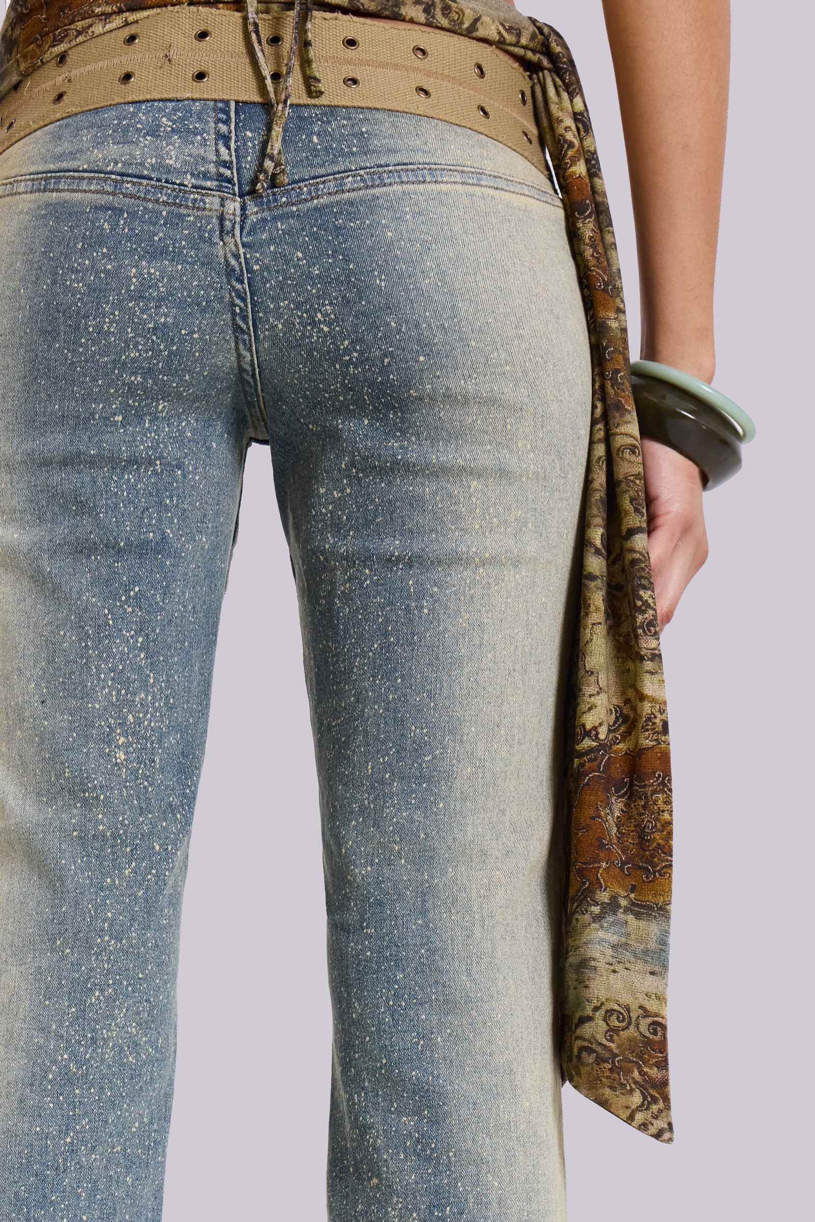 Shop Strap Up Stonewash Jeans | Jaded London | Clothing