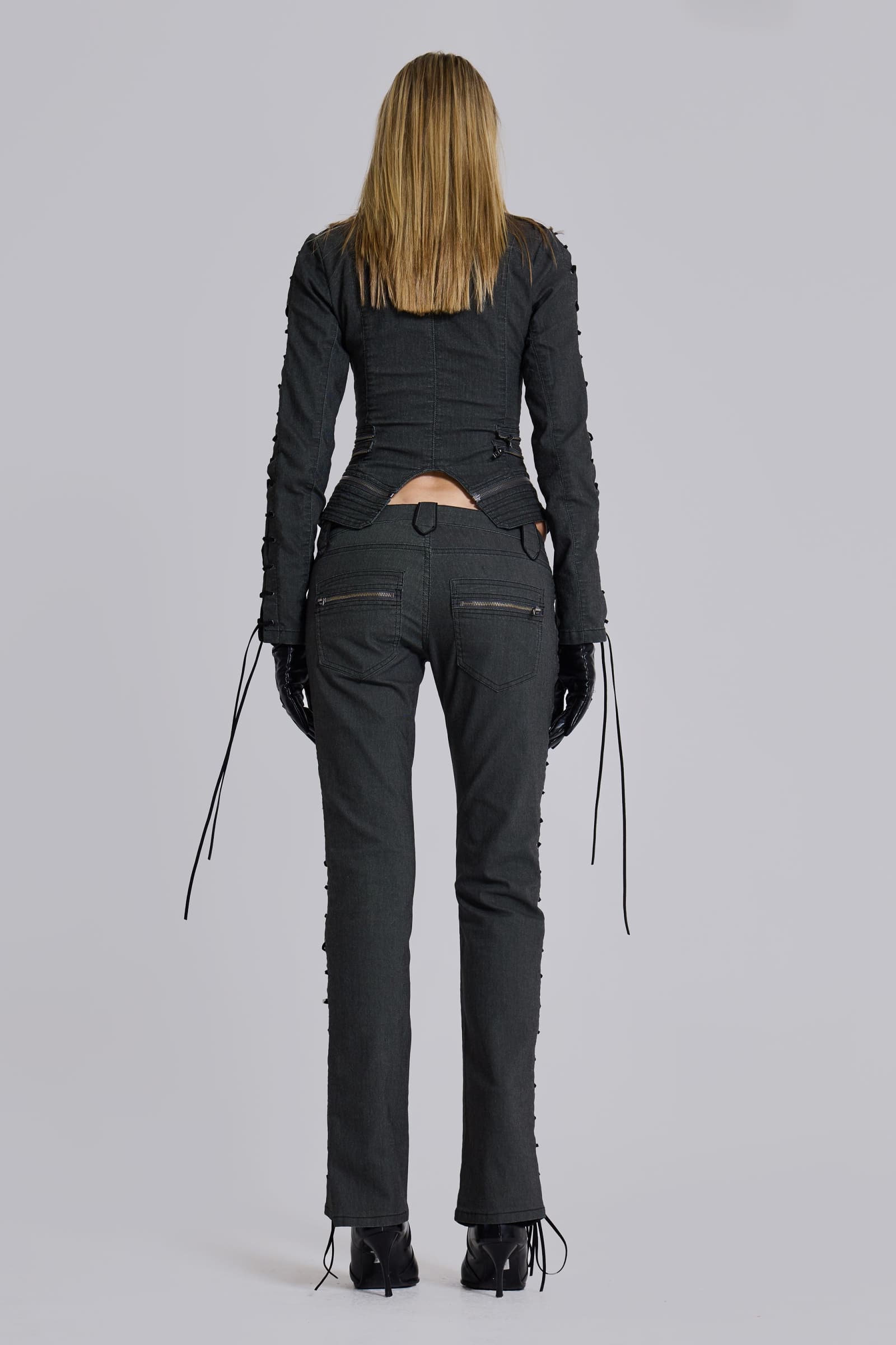 Charis Lace Up Military Bootcut Jeans | Jaded London | Clothing