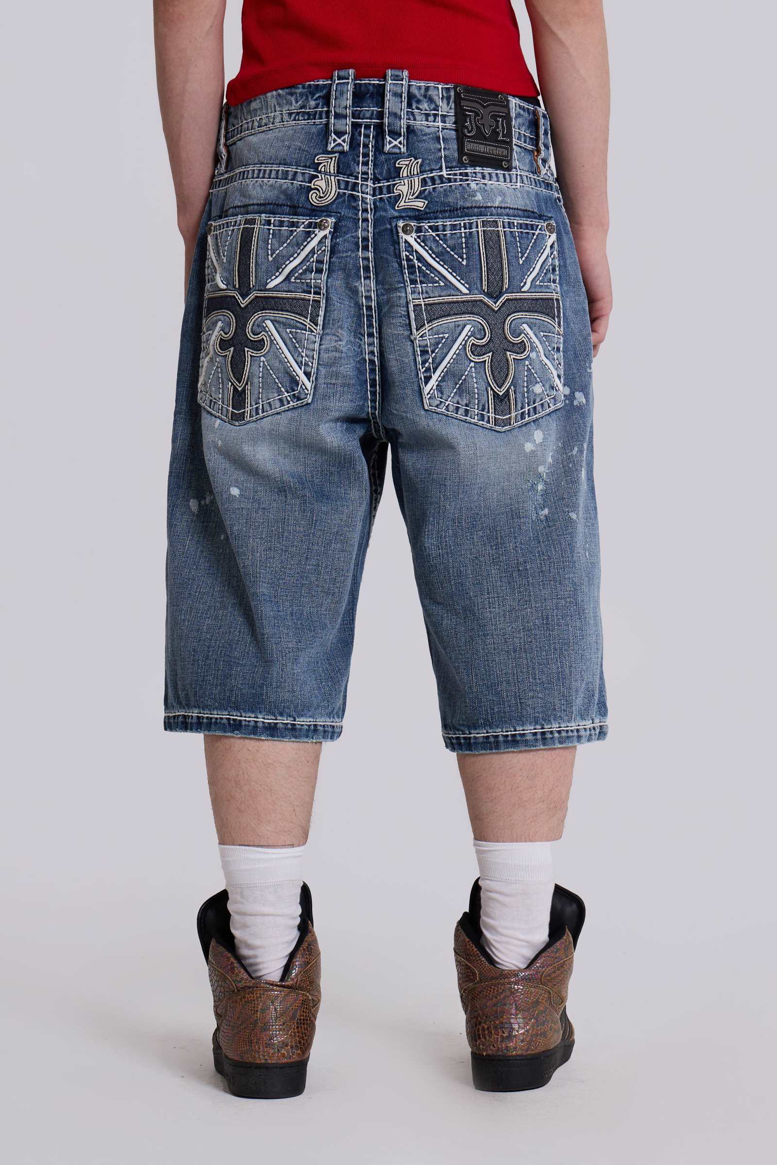 Shop Rock Revival Axel Colossus Jorts | Jaded London | Clothing