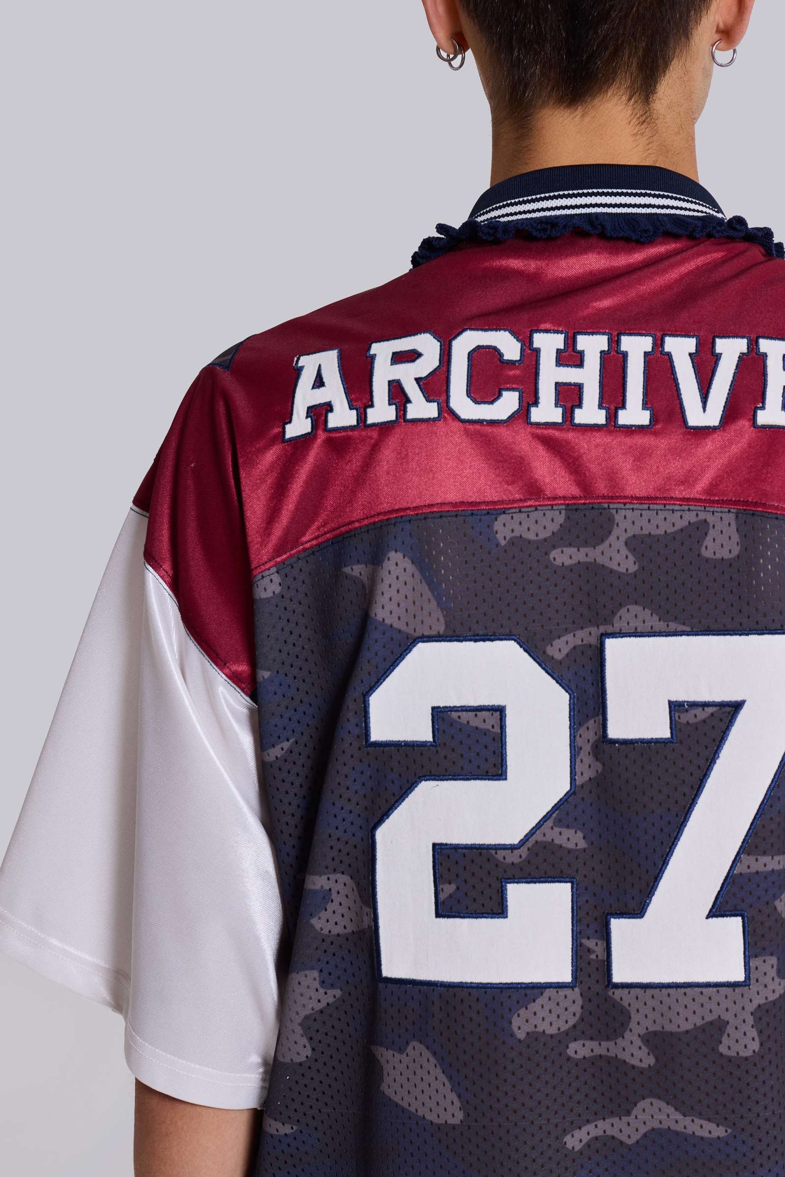 Shop Touchdown Collar Football Shirt | Jaded London | Clothing