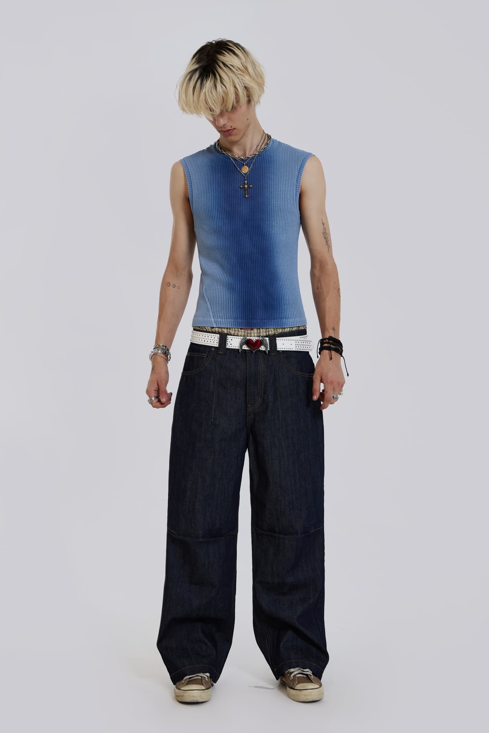 Shop Raw Blue Denim Razor Jeans | Jaded London | Clothing