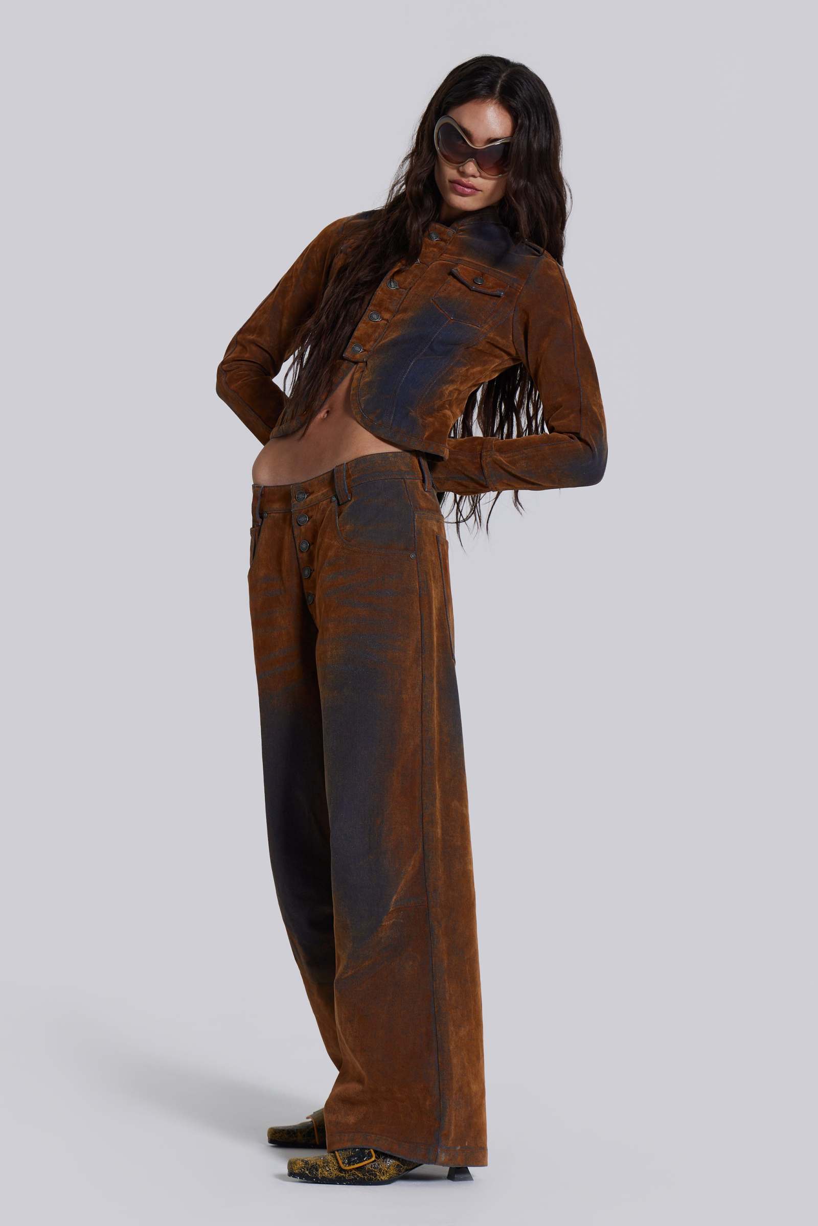 Shop Zebe Velvet Touch Jeans | Jaded London | Clothing