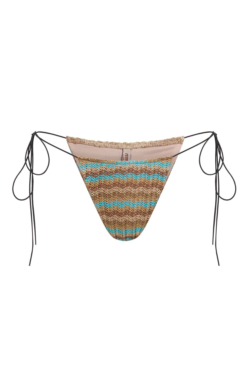 Shop Allure Striped Knit Micro Bikini Bottoms | Jaded London | Clothing